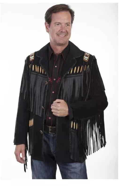 Mens Western Wear Suede Fringed Jacket-ZLC-WJM-1009 – ZHIM LEATHER ...