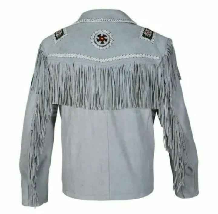 Mens Western Wear Suede Fringed Jacket-ZLC-WJM-1017 – ZHIM LEATHER ...
